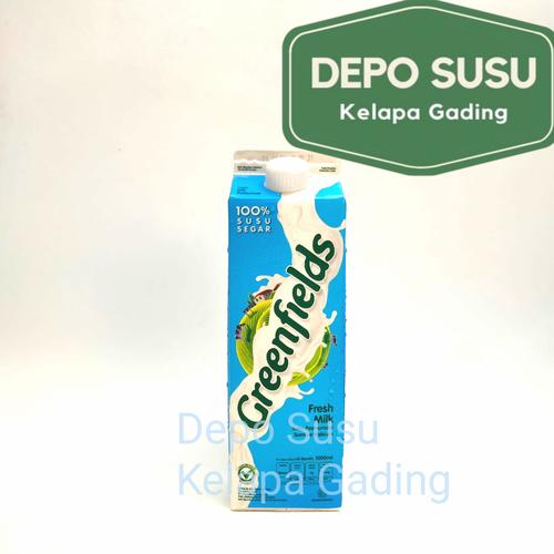 Jual PROMO Susu Greenfields Full Cream 1L | Fresh Milk Greenfield Plain ...