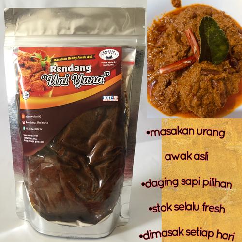 Jual RENDANG PADANG 300 gr / 5 potong RENDANG DAGING / RENDANG MINANG ...