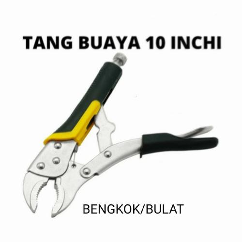 Jual Tang Buaya 10 inch Bengkok Tang Jepit Gagang Karet Heavy Duty ...