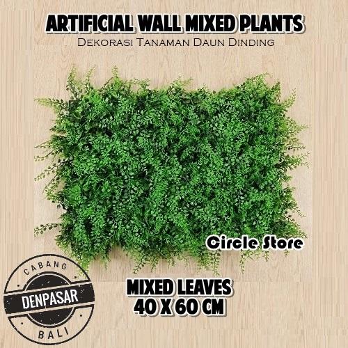 Jual Dekorasi Tanaman Daun Dinding Tembok / Artificial Wall Mixed Plant ...