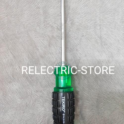 Jual obeng tekiro gagang karet 8 inch (+) tekiro 2 x 200 mm / SD-CG0855 ...