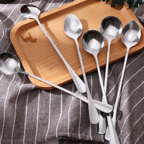 Jual Sendok Pengaduk Minuman Dessert Gagang Panjang Stainless Steel HW7 ...