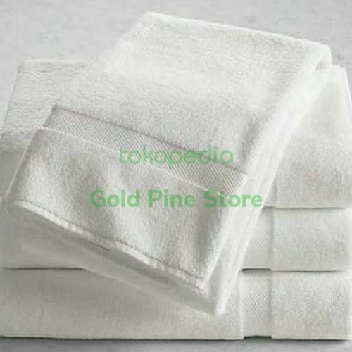 Jual Handuk Mandi Putih Polos 70x140cm - Katun PUTIH MERESAP - Kota ...