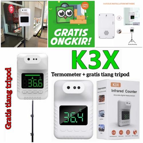 Jual Termometer otomatis digital thermometer + tiang tripod 2 meter k3 ...