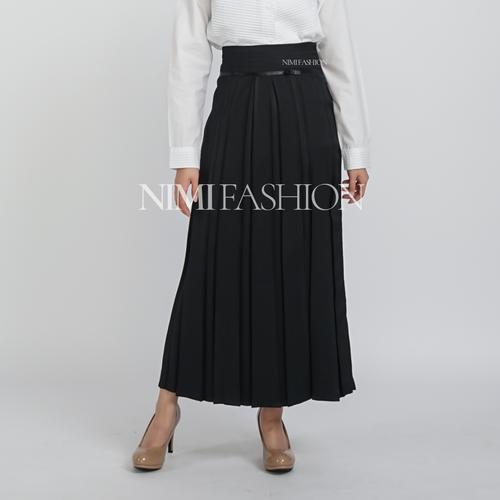 Jual Rok Kerja Panjang / Rok Plisket Kantor Panjang Wanita Formal Rempel - Hitam, S - Jakarta ...