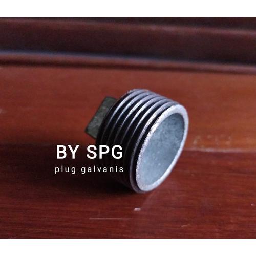 Jual Plug Galvanis 2 1/2" Dop Galvanis Drat Luar 50mm Penutup Fitting ...