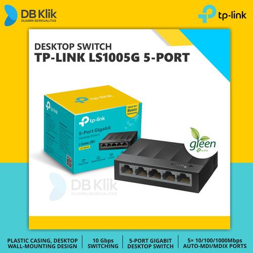Jual Switch TP-LINK LS1005G 5Port Gigabit 10/100/1000 - HUB TPLINK LS1005G - Jakarta Pusat ...