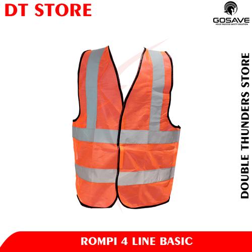 Jual Gosave Rompi Safety Polyester 4Line Basic - Hijau - Jakarta Pusat ...