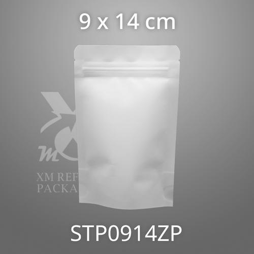 Jual 9x14 Standing Pouch Putih Alumunium foil/Kemasan UKM/BUBUK/LULUR ...
