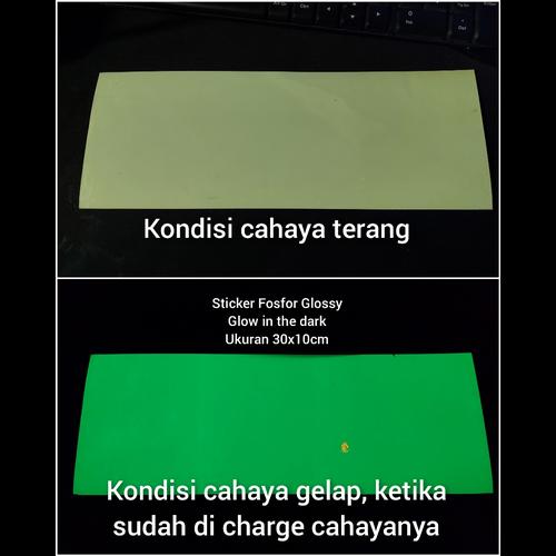 Promo Bahan Sticker Fosfor Glow in the Dark - 30x10cm - Kota Tangerang ...