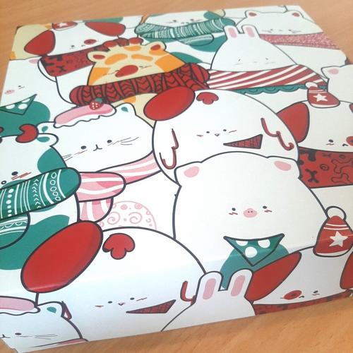 Jual box cake dus packing kue kotak kemasan bolu motif cute ukuran ...