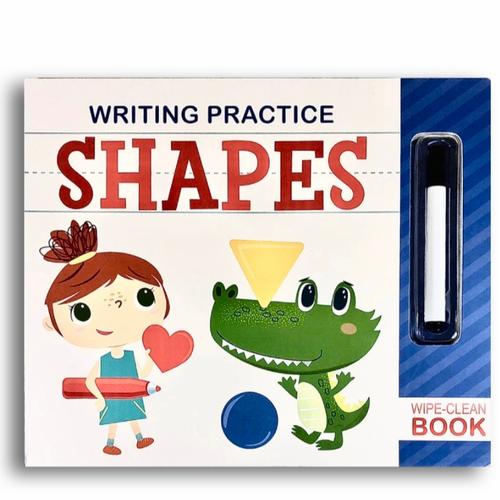 Jual activity book anak/belajar menulis bentuk/shapes board book wipe ...