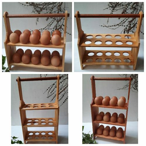 Jual Tempat Telur Kayu Jati Belanda - Natural Clear, 24 Lubang - Kab ...