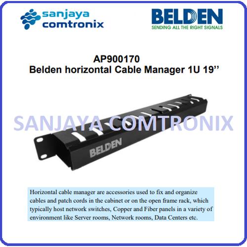 Jual Belden AP900170 Horizontal Cable Manager 1U 19" Wiring Management ...