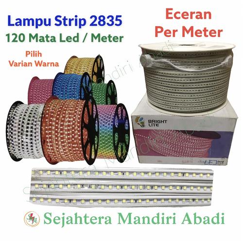 Jual Lampu Led Strip 220V Lampu Selang Kotak Eceran Per Meter SMD2835 ...