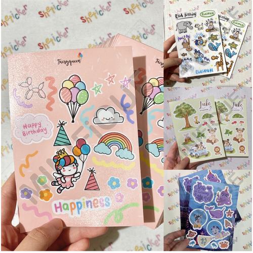 Jual Cetak stiker lembaran / sticker sheet VINYL custom (PRINT AND CUT ...