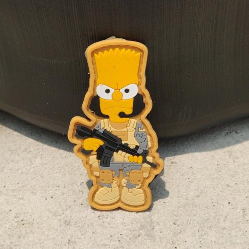 Jual Patch Rubber PVC Karakter Simpson Army Tactical 3D - Jakarta Pusat ...