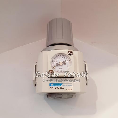 Jual Air Regulator Type MAR302-15A Port Size 1/2" Mindman Regulator ...