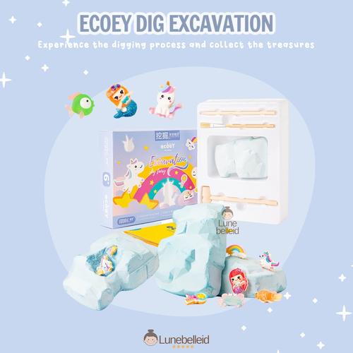 Jual ECOEY Excavation Treasure Dig Kit Mermaid Unicorn - Sea Life ...