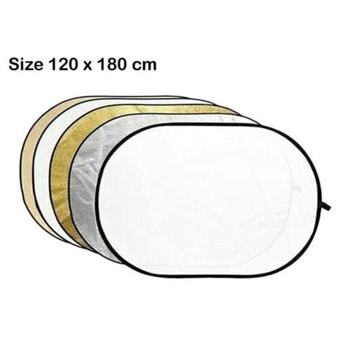 Jual REFLECTOR STUDIO FOTO 5IN1 OVAL 120X180 CM REFLEKTOR IMPORT ...