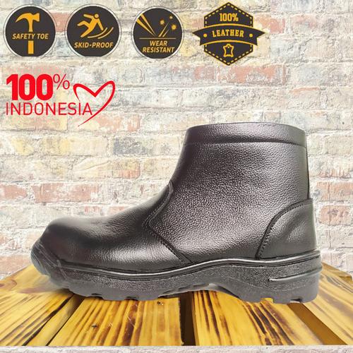 Jual SEPATU SAFETY KING ARTHUR BOOT RESLETING BAHAN KULIT ASLI PRODUK ...