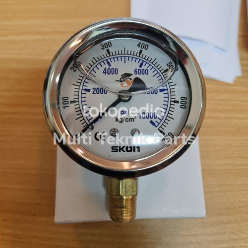 Jual Pressure Gauge Raket Stainless 2.5" inch 10000 Psi / 700 kg/bar SKON - Jakarta Barat ...