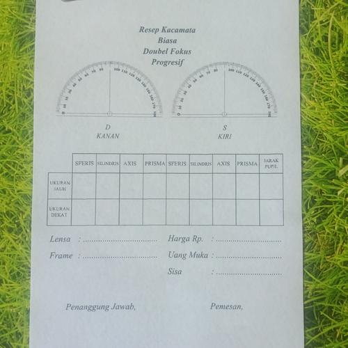 Jual Nota kui tansi Kacamata Optik - Kab. Garut - De Ilvie v2 | Tokopedia