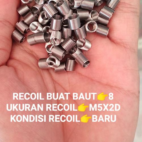 Jual RECOIL M5X2D HELICOIL VERBOS ISI RECOIL ALAT PENGGANTI DRAT RUSAK ...