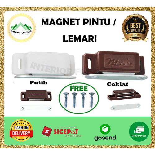 Jual Magnet Kayu Kotak Lemari Pintu Kayu Magnetic Catch Magnit ...