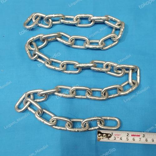 Jual Rantai Besi Galvanis 6mm (meteran) / Rantai Rumah Pagar Motor ...