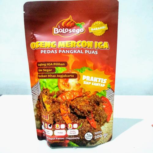 Jual Bolo sego oseng mercon iga sapi 200gr lauk pauk pedas - level 1 ...