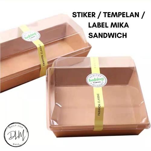 Jual Stiker / Tempelan / Label Mika Sandwich/ Kue Roti Cake Cookies ...