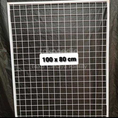 Jual Rak Bingkai 100 × 80 cm Jaring Ram Besi Pajangan Display Aksesoris ...