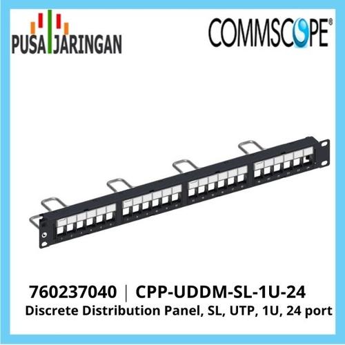 Jual AMP COMMSCOPE Patch Panel SL Series 24 Port Cat. 6 Loaded ORIGINAL ...