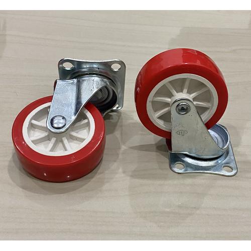 Jual Roda caster 3" Roda nilon merah 3"inci Roda estalase 3inci Roda ...