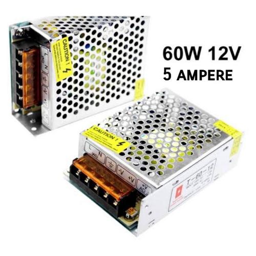 Jual POWER SUPPLY 12V 5A ADAPTOR SWITCHING TRAFO LED STRIP 12 VOLT 5 ...