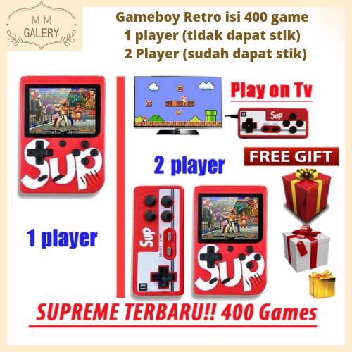 Jual GAMEBOY RETRO Mini 1 PLAYER / 2 PLAYER Game FC 400 Games in 1 Game ...