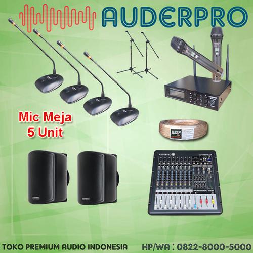 Jual SOUND SYSTEM PAKET MIC MEJA RAPAT KABEL AUDERPRO 7 PAKAI 5 ...