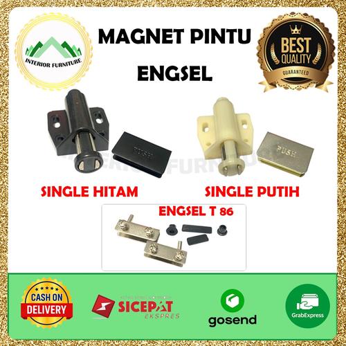 Jual Engsel Kaca Jepit Push SINGLE Pintu Lemari Kaca Magnit Magnet ...