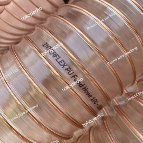 Jual PU ducting food grade 3 inch interflex germany hose vakum makanan ...