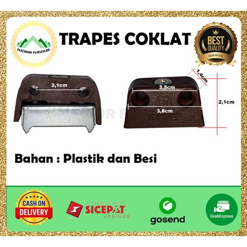Jual Trapex Traves Trapes Siku Ambalan Kayu Rak Lemari COKLAT / PUTIH ...