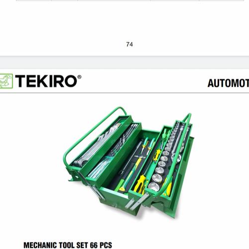Jual TEKIRO MEKANIK TOOLS SET 66 PC ST-TB1651 - Jakarta Barat - SINARINDO ONLINE | Tokopedia
