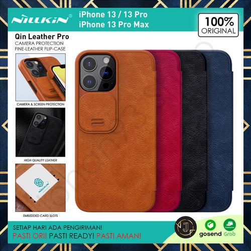 Jual NILLKIN Case iPhone 13 / Pro / Max Qin Leather Pro Flip Case Card ...