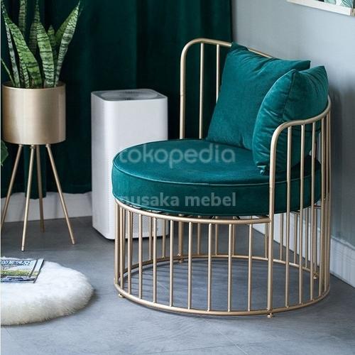 Jual kursi sofa single besi minimalis, sofa santai, kursi sofa teras ...