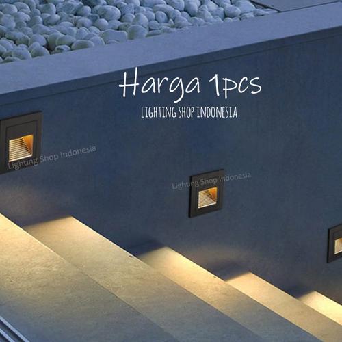 Jual Lampu Tangga Dinding tanam LED waterproof 3watt Kotak lamp Step ...