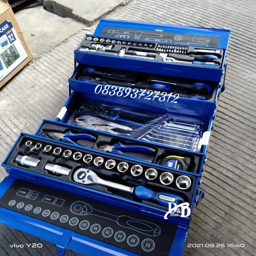 Jual Toolkit set Tool Kit set 91 pcs metal case Tool BOX SANDS Original ...
