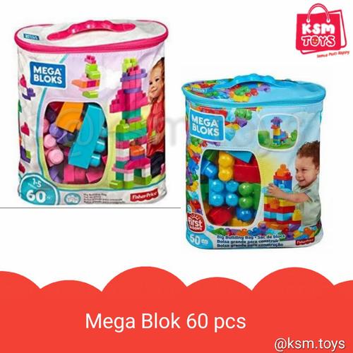 Jual Fisher Price Mega Bloks 60 pcs Building Blok Original - Lets build ... Jual Fisher Price Mega Bloks 60 pcs Building Blok Original - Lets build ...
