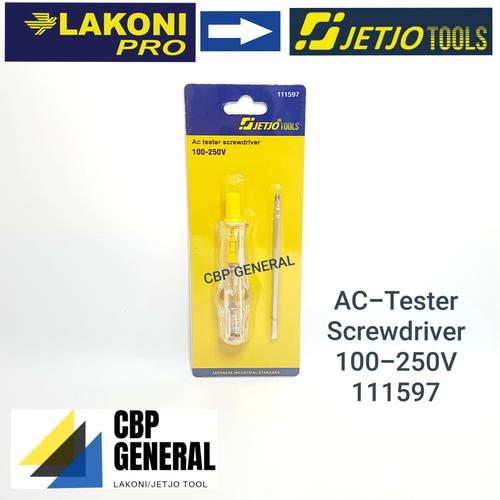 Jual JETJO TOOLS Obeng Taspen 100-250V / AC Tester Screwdriver 111597 ...