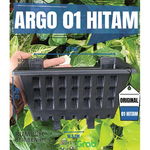 Jual POT Argo Hitam 01 Pot Bunga Dinding Gantung tempel Vertikal Garden ...