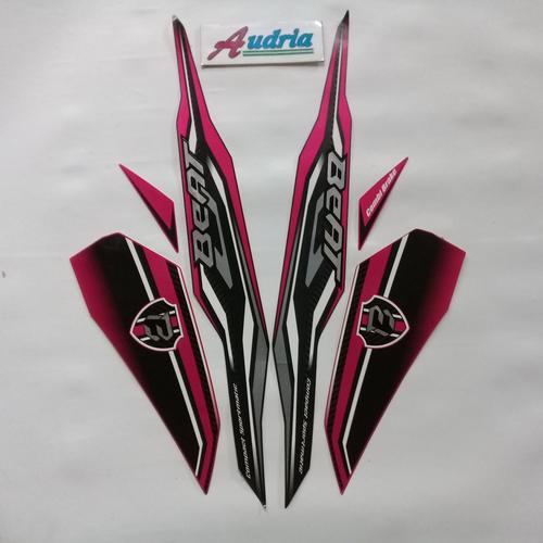 Jual Striping Stiker Motor Honda Beat FI Cbs 2019 Hitam-Magenta - Kab ...